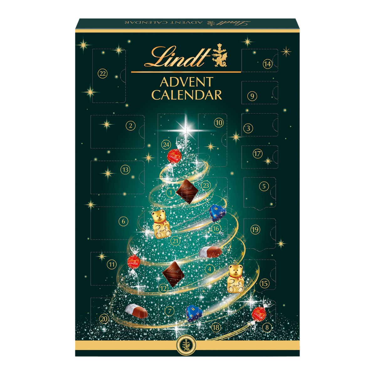 Chocolate Lindt Tree Calendar 221 Gr. Conyntra Fine Food